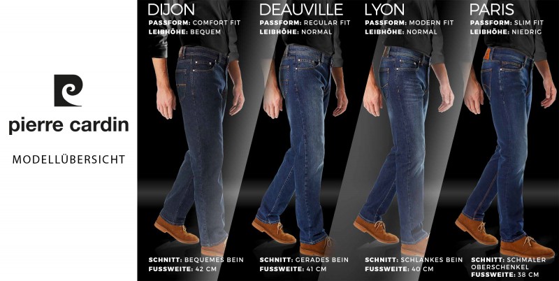 PIERRE CARDIN Hosen | Alle Modelle und Passformen | Jeans-Manufaktur